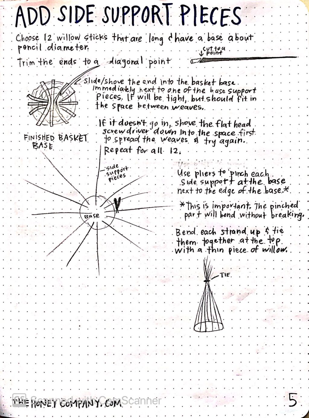 Willow Basket Making Instructions – The Honey Company