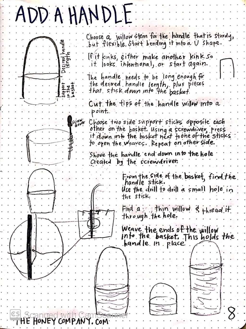 Willow Basket Making Instructions – The Honey Company
